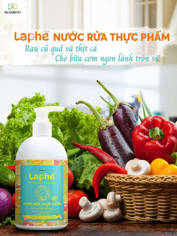 Nước rửa thực phẩm Laphe - Ecoair Việt Nam